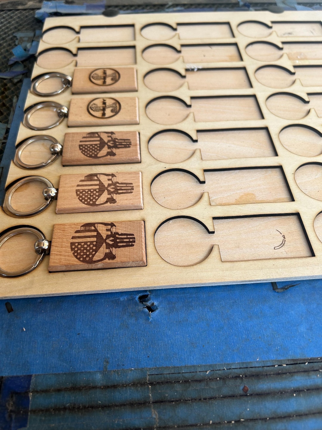 Yinkin Wooden Keychain Laser Jig Template - Etsy