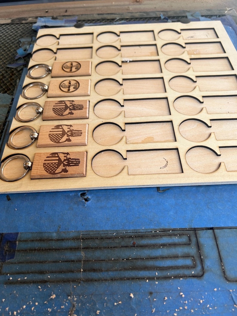 Yinkin Wooden Keychain Laser Jig Template - Etsy