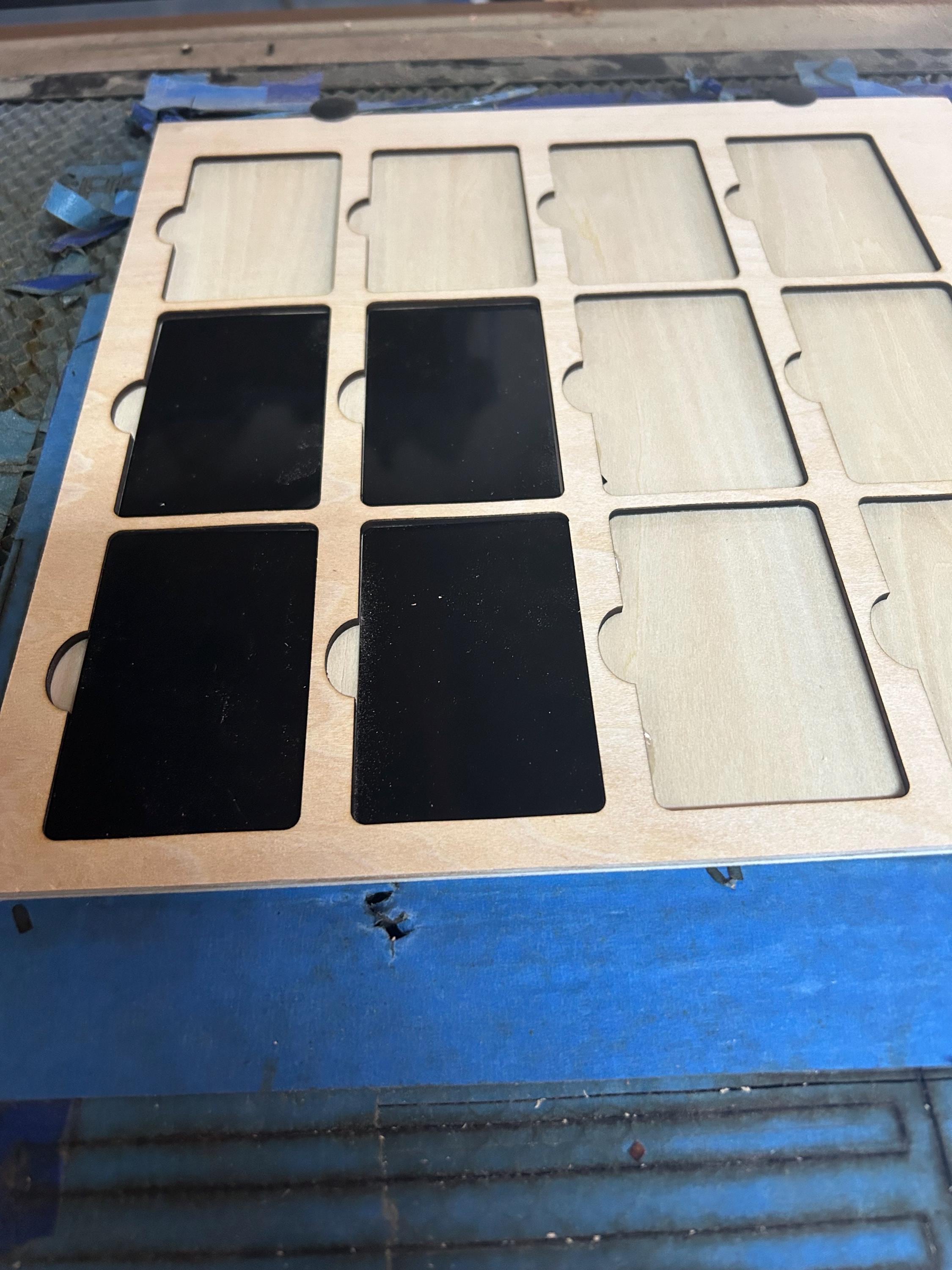 Aluminum Business Card Laser Engraving Template Jig - Etsy