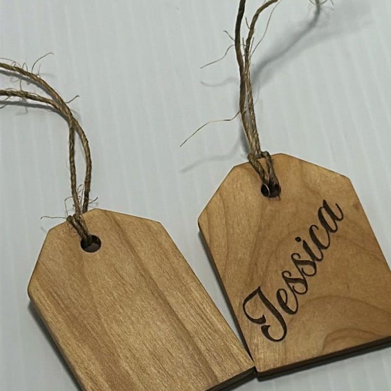Engraved Wood Tags - Etsy