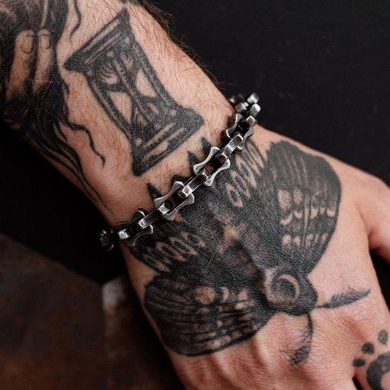 Emo Punk Mens Bracelet - Etsy UK