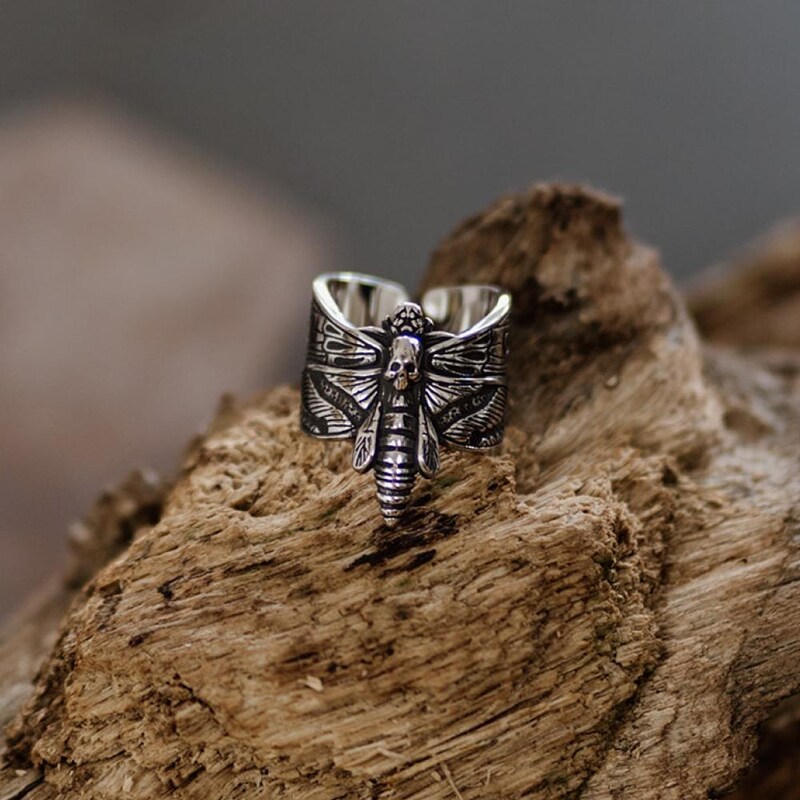 Moth Ring - Etsy