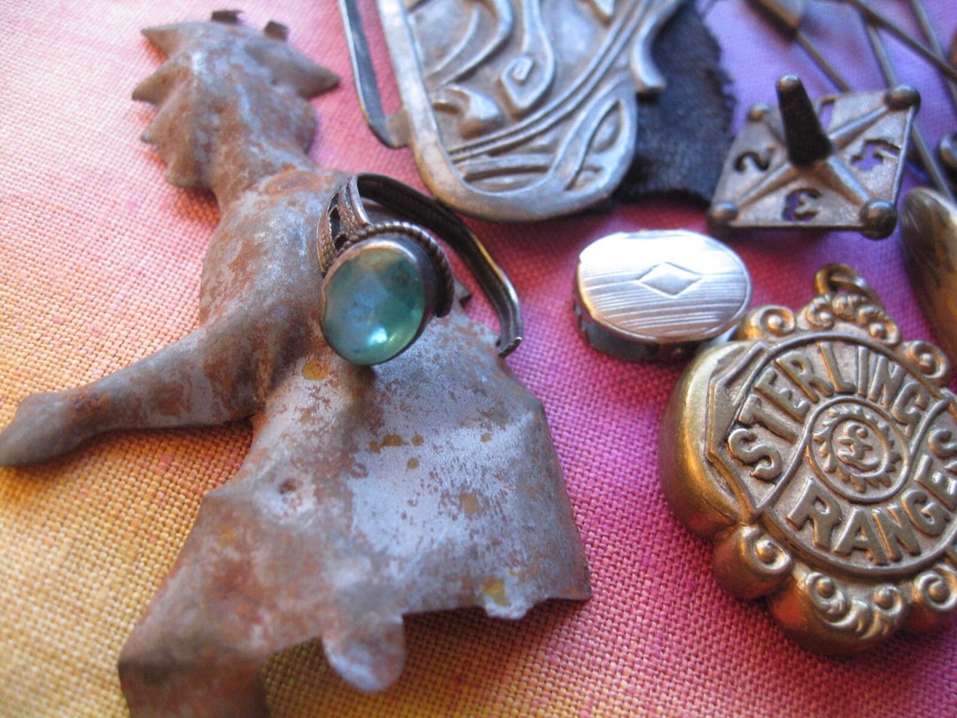 As Found Junque Drawer Lot of 12 Vintage Antique Edwardian Rusty Biker ...