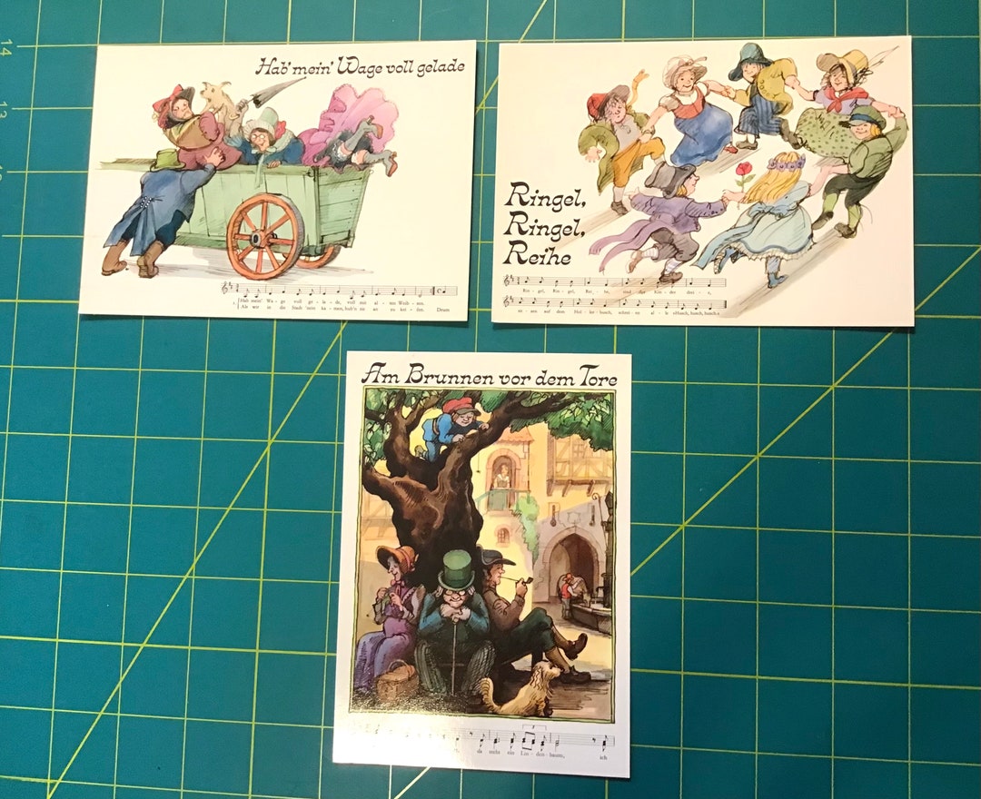 Tomi Ungerer Folksong Postcards Zurich 1975; Sets of Three Unused; Rare ...