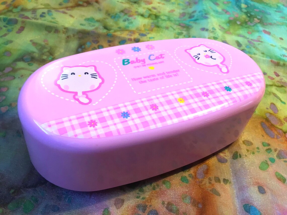 Baby Cat Box 1998 YOUNG ART Kawaii for Snacks or Small - Etsy