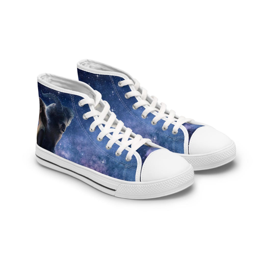 Fairy Tale High Tops, Beauty and the Beast Sneakers, Women's Custom ...