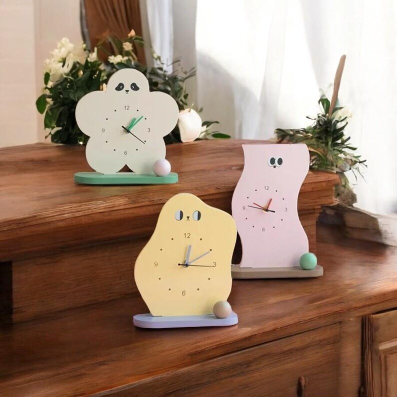 Desk Clock | Charming Nordic Silent Alarm Clock for Minimalist Home ...