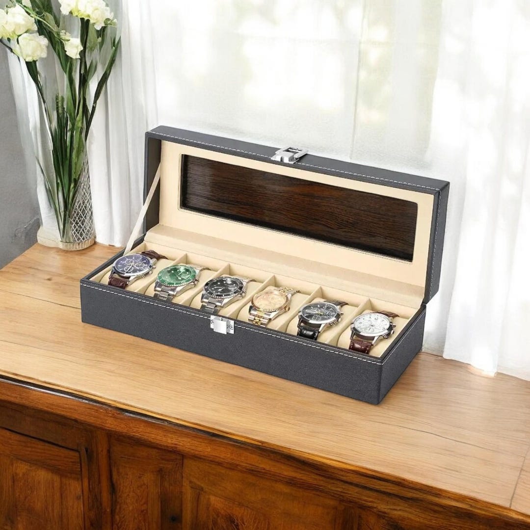 Men's Luxury Watch Storage Box Custom Engraved Case for Him Perfect ...