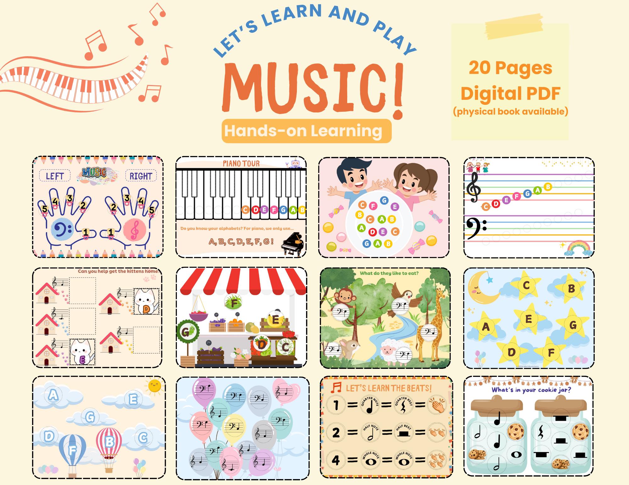 Digital Beginner Music Game PDF, Fun Music Education for Kids, Learn ...