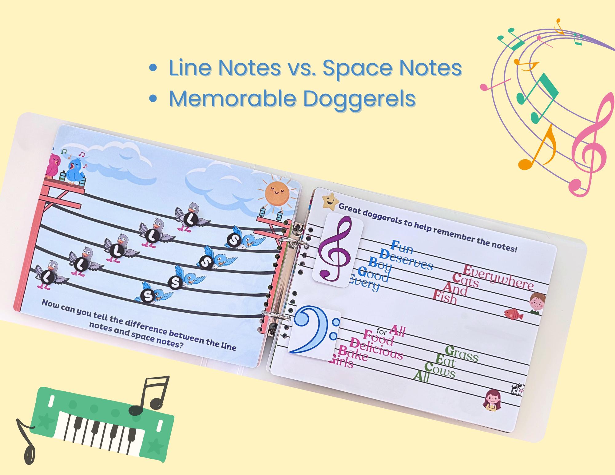 Beginner Music Game Book, Fun Music Education for Kids, Learn Music ...