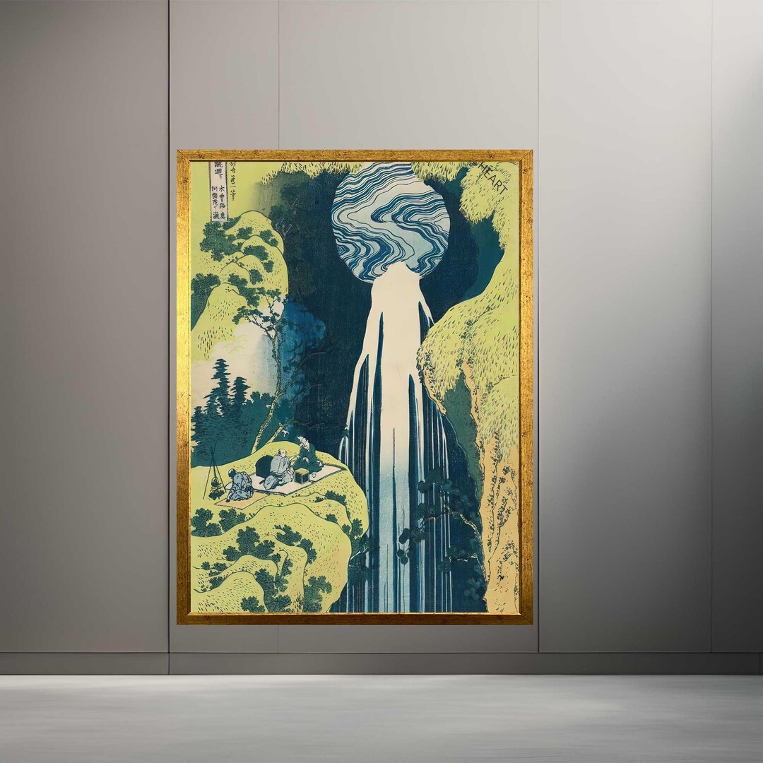 Katsushika Hokusai Frame Canvas Wall Art Print - Etsy