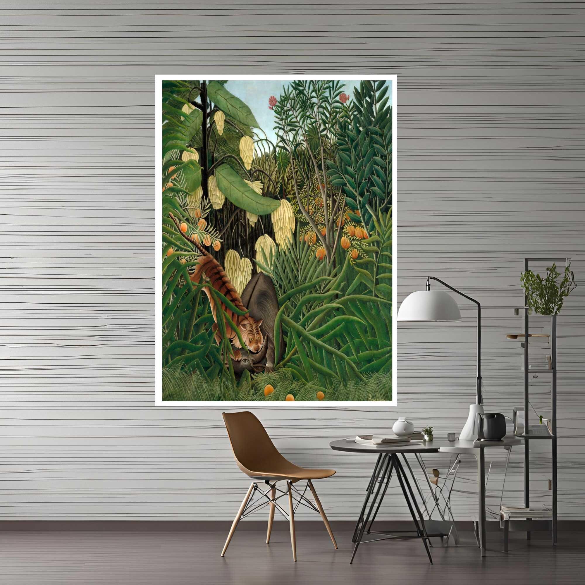 Henri Rousseau the Equatorial Jungle 1909 Print, Henri Rousseau ...