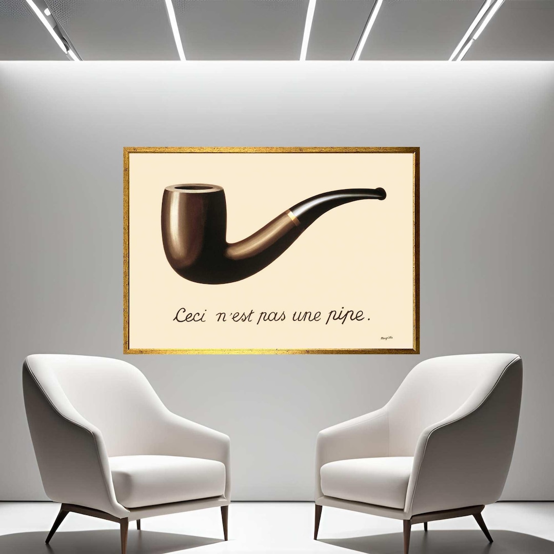 Large Rene Magritte , the Treason Modern Frame Canvas Wall Art Print - Etsy