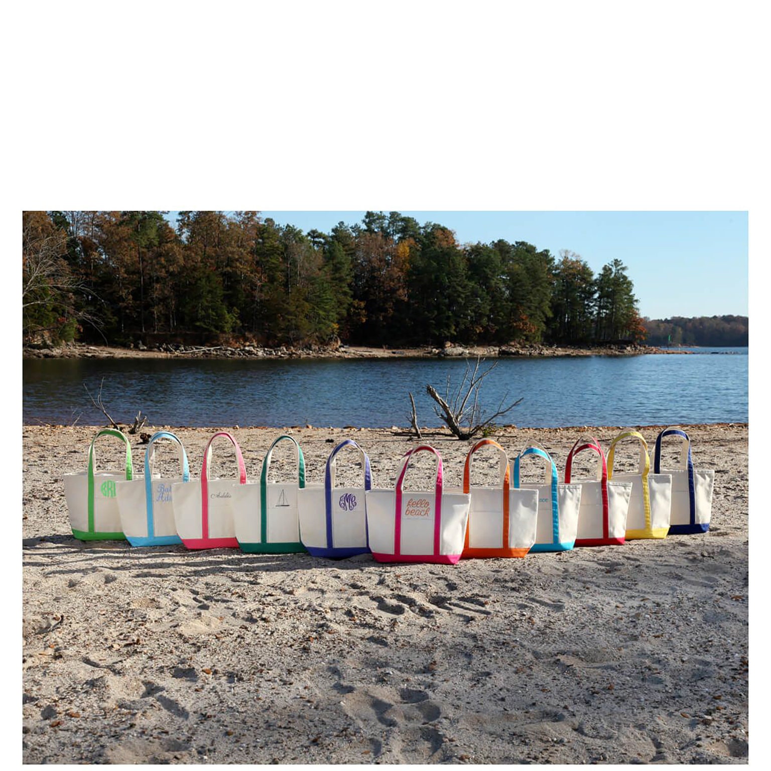 Set of 6, Personalized Large Totes, Bridesmaids Gift, Bridal Party Gift ...