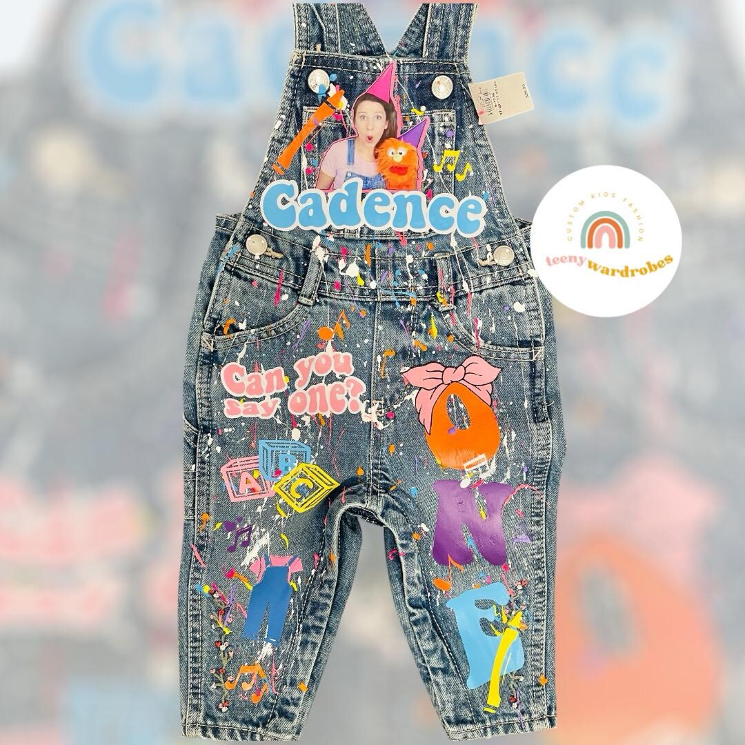 Can You Say One? Kids Custom Character Birthday Overalls, Custom ...