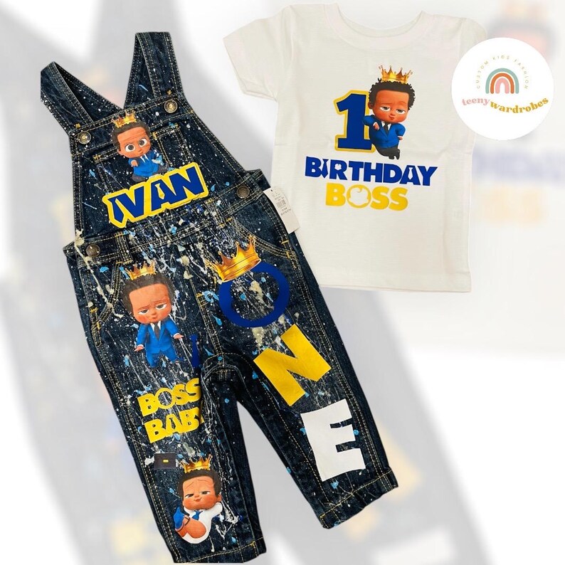 Custom African American Boss Birthday Outfit – Personalized Overalls ...