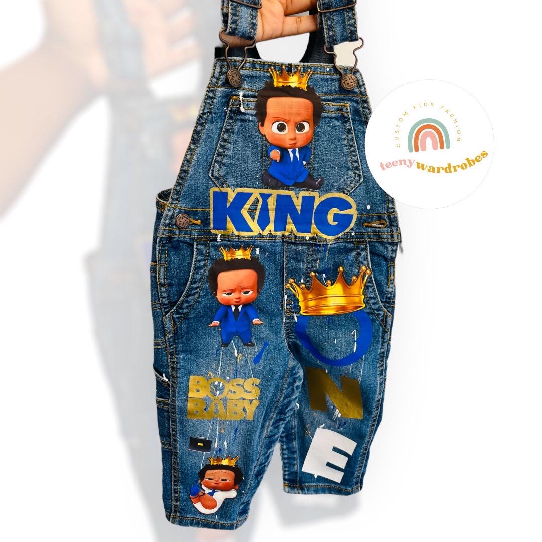 Custom African American Boss Birthday Outfit – Personalized Overalls ...