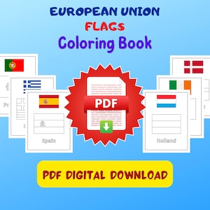 43 European National Flags Coloring Pages/coloring Pages/ Coloring ...