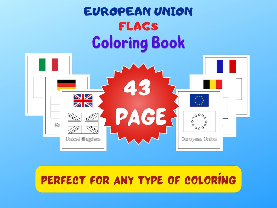 43 European National Flags Coloring Pages/coloring Pages/ Coloring ...