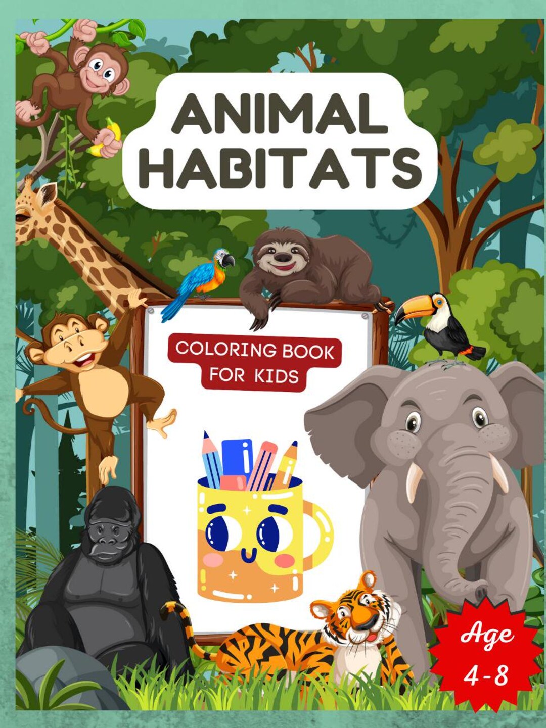 50 Animal Habitat Coloring Pages , Printable Coloring Pages, Preschool ...