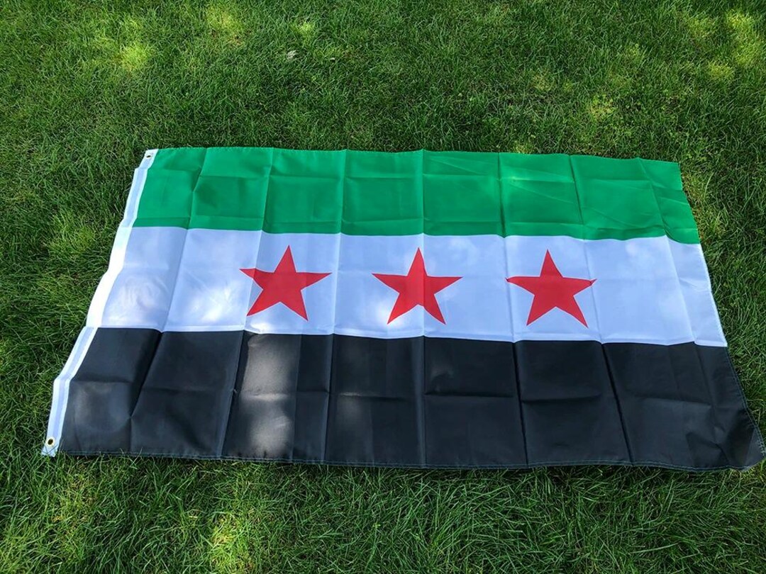 New Syrian Flag the Syrian Arab Republic Syrian Three-star Flag ...