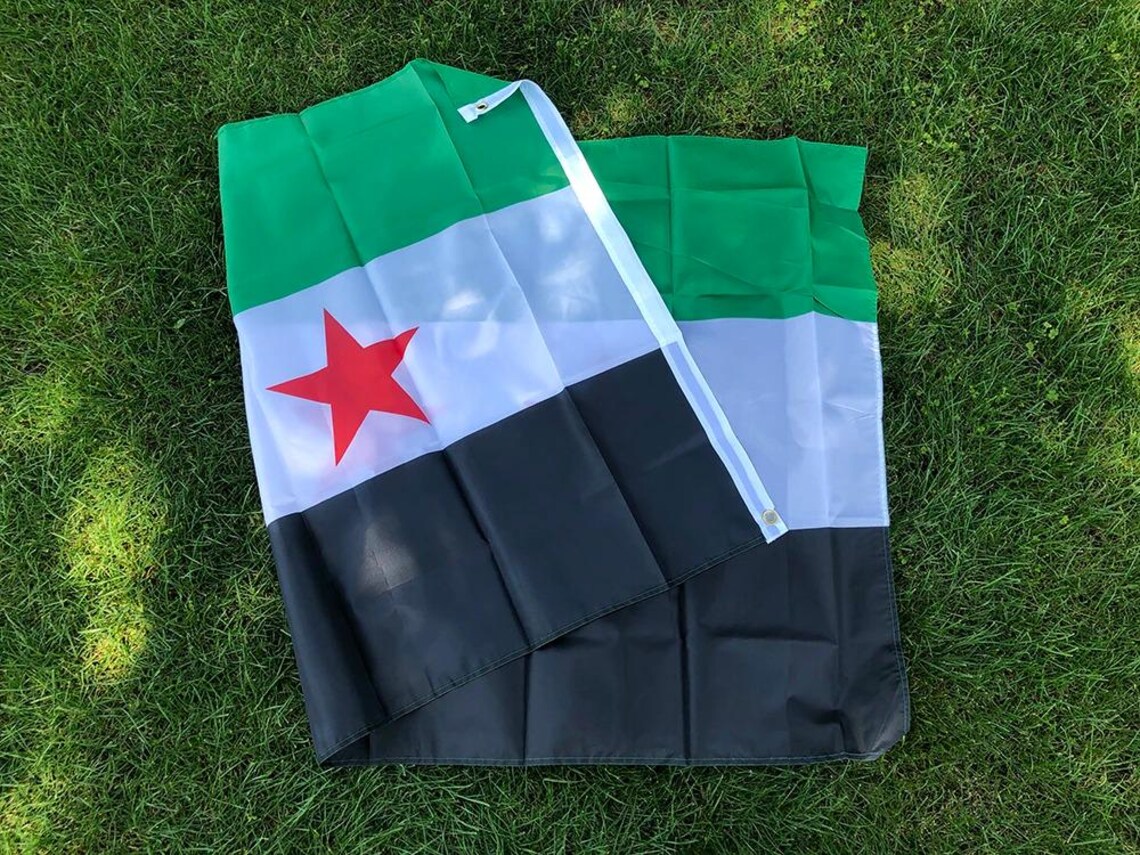 New Syrian Flag the Syrian Arab Republic Syrian Three-star Flag ...