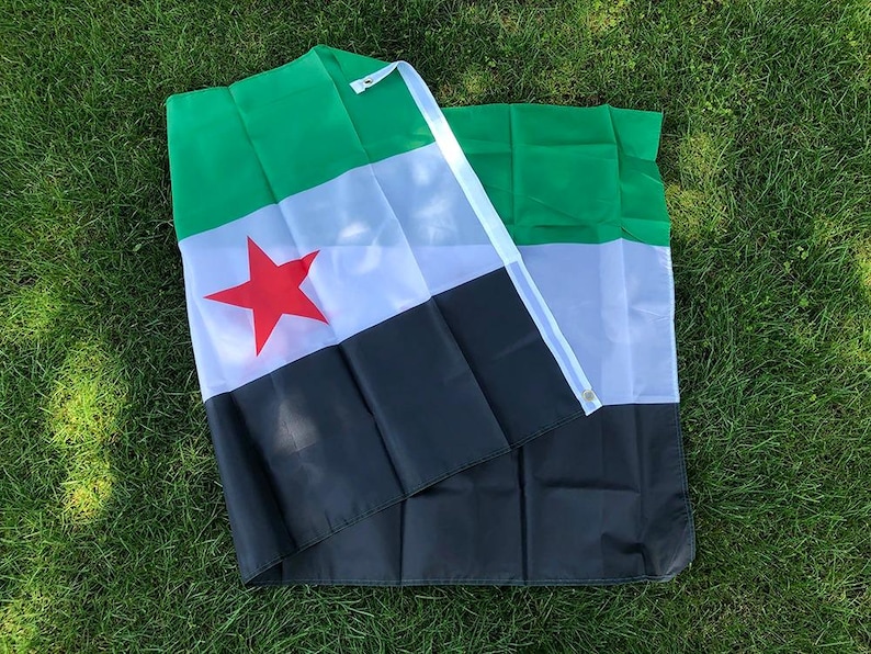 New Syrian Flag the Syrian Arab Republic Syrian Three-star Flag ...