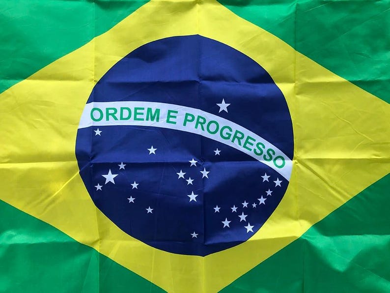 Brazil Flag Brazilian Banner Indoors or Outdoors - Etsy