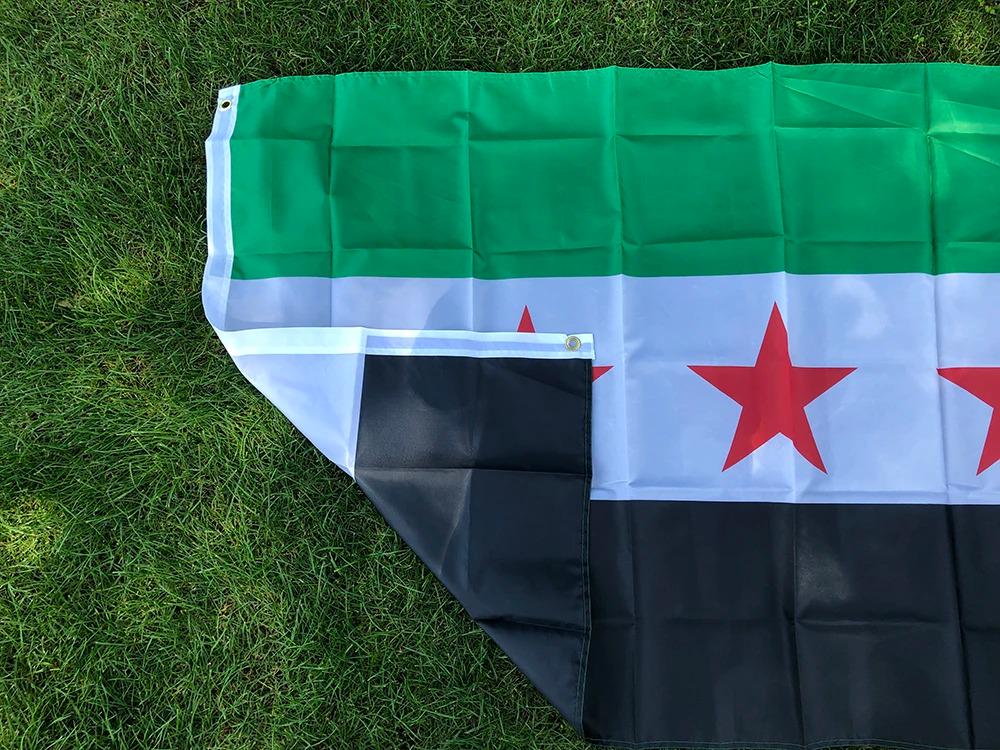 New Syrian Flag the Syrian Arab Republic Syrian Three-star Flag ...