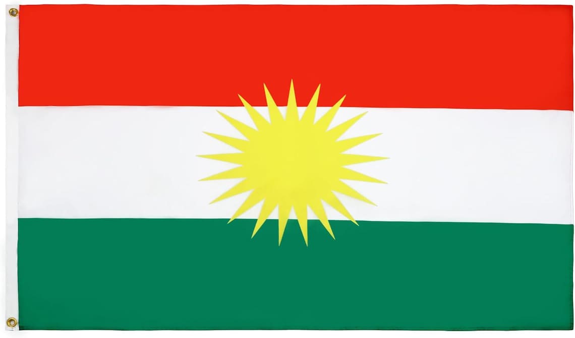 Kurdish Flag Kurdistan Banner Indoors or Outdoors - Etsy