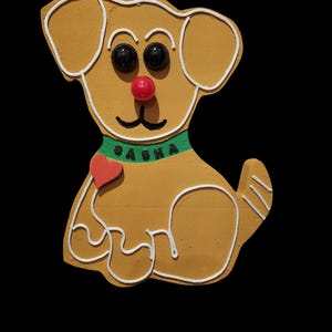 Gingerbread Puppy Christmas Lawn Decoration. - Etsy