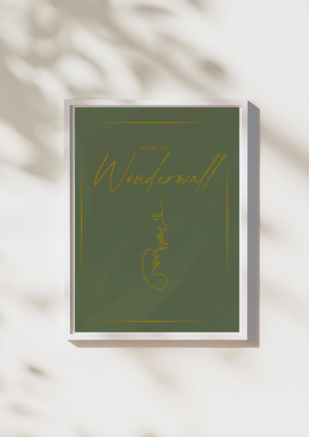 Wonderwall Oasis Wall Art, Oasis Poster, Music Wall Art - Etsy