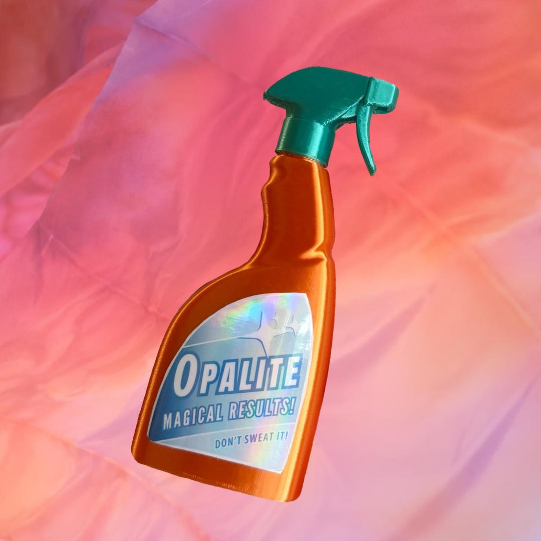 Opalite Spray Bottle Figurine, Keychain, or Ornament | 3d-printed Merch ...
