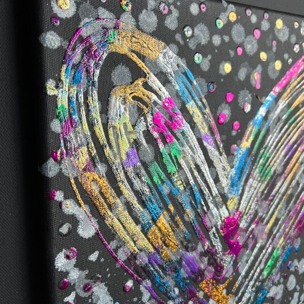 Acrylic Heart Painting - Etsy