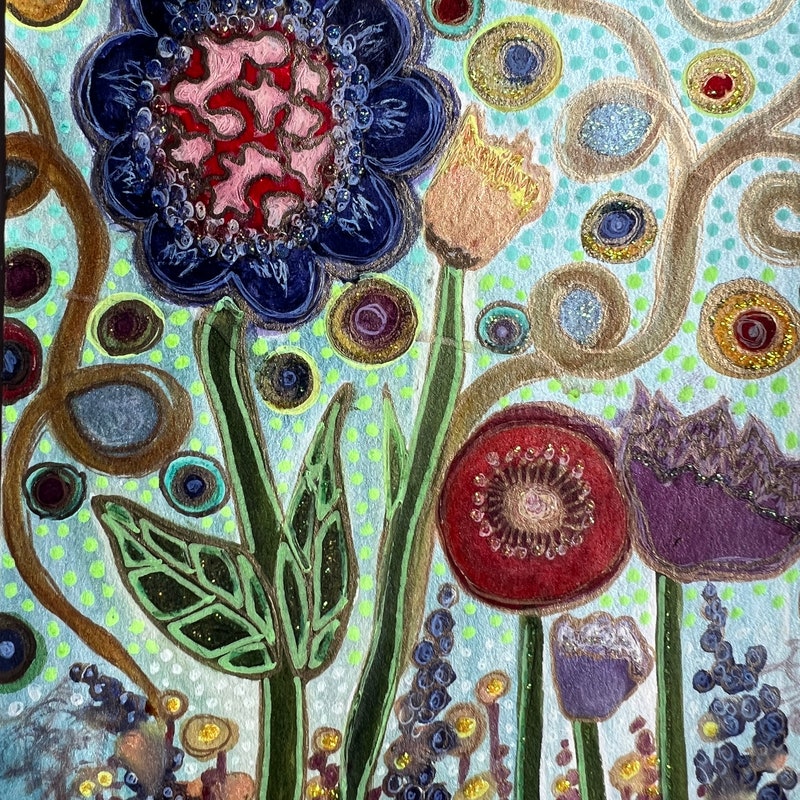 Flower Drawing - Etsy