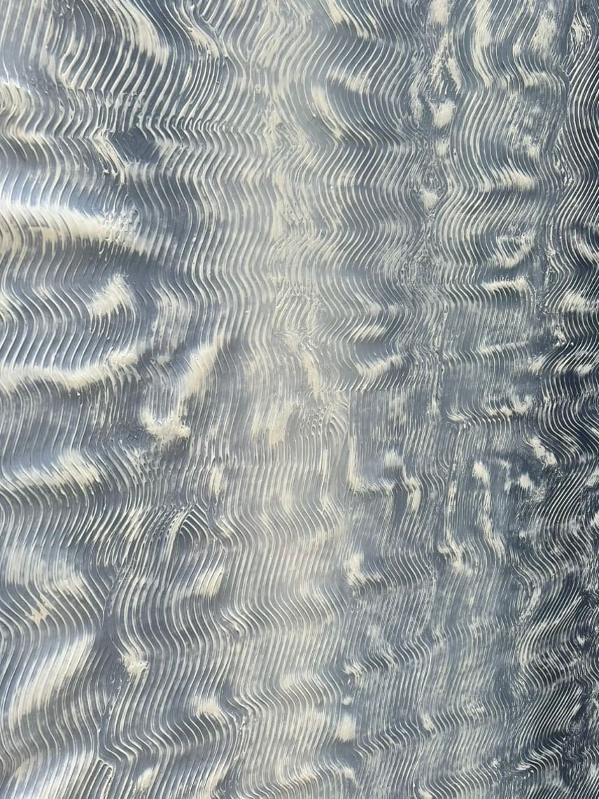 Texture Wall Art, Canvas Painting, 3D Wall Hanging, Wavy Design, Wabi ...