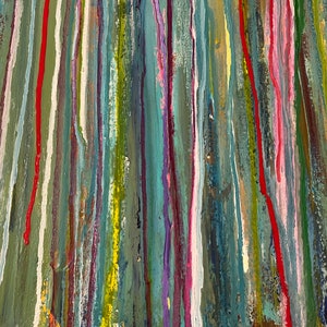Original Acrylic Drip Painting on 24x18 Canvas | Ready to Ship | Canvas ...