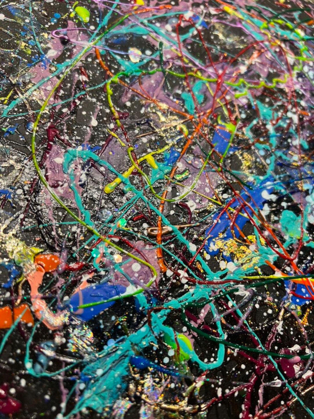 Abstract Canvas Panel Art Board 10x10 Square Modern Bright - Etsy