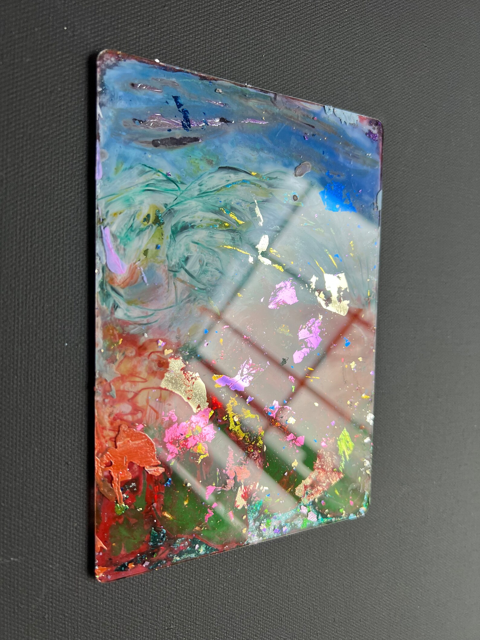 Abstract Acrylic Reverse Painting on Plexiglass 7x5 Ready to - Etsy