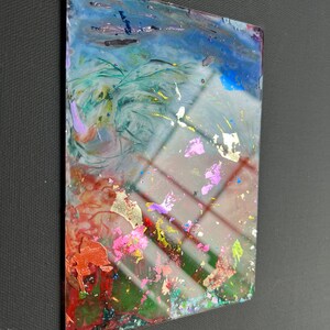 Abstract Acrylic Reverse Painting on Plexiglass 7x5 Ready to Slip Into ...