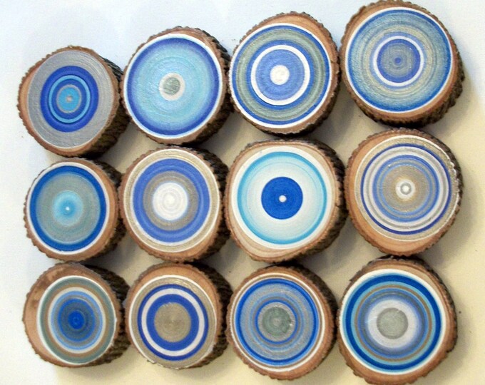 Reserved Custom Tree Rings Set of 12 Tree Rings You Choose the Color ...