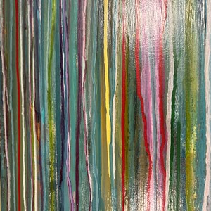 Original Acrylic Drip Painting on 24x18 Canvas | Ready to Ship | Canvas ...