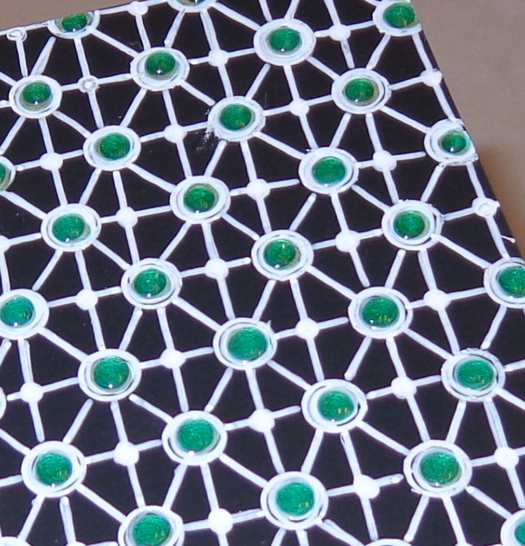 Geometric Circle Artist Trading Card, Original Ink Abstract Art - Etsy