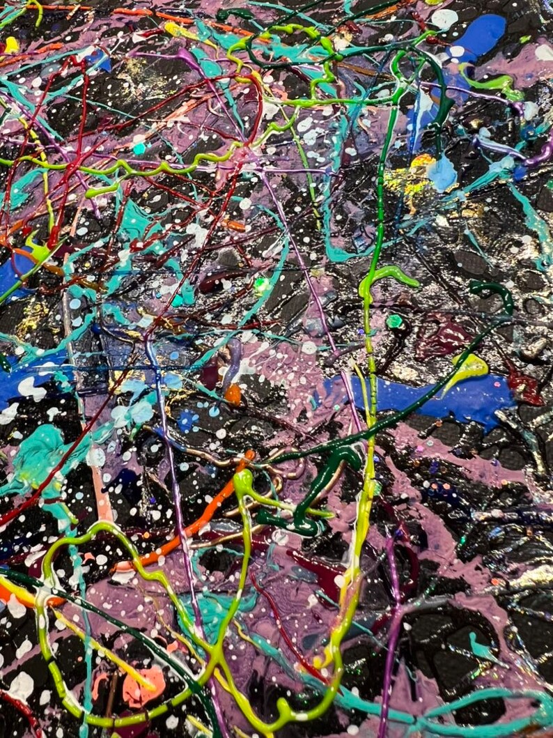 Abstract Canvas Panel Art Board 10x10 Square Modern Bright - Etsy