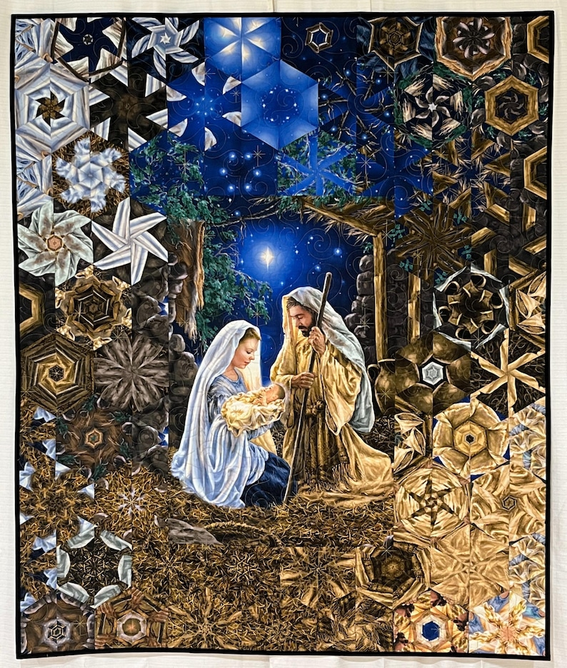 Nativity Quilt / Christmas Quilt / Holiday Decor / Unique Gift/ One of ...