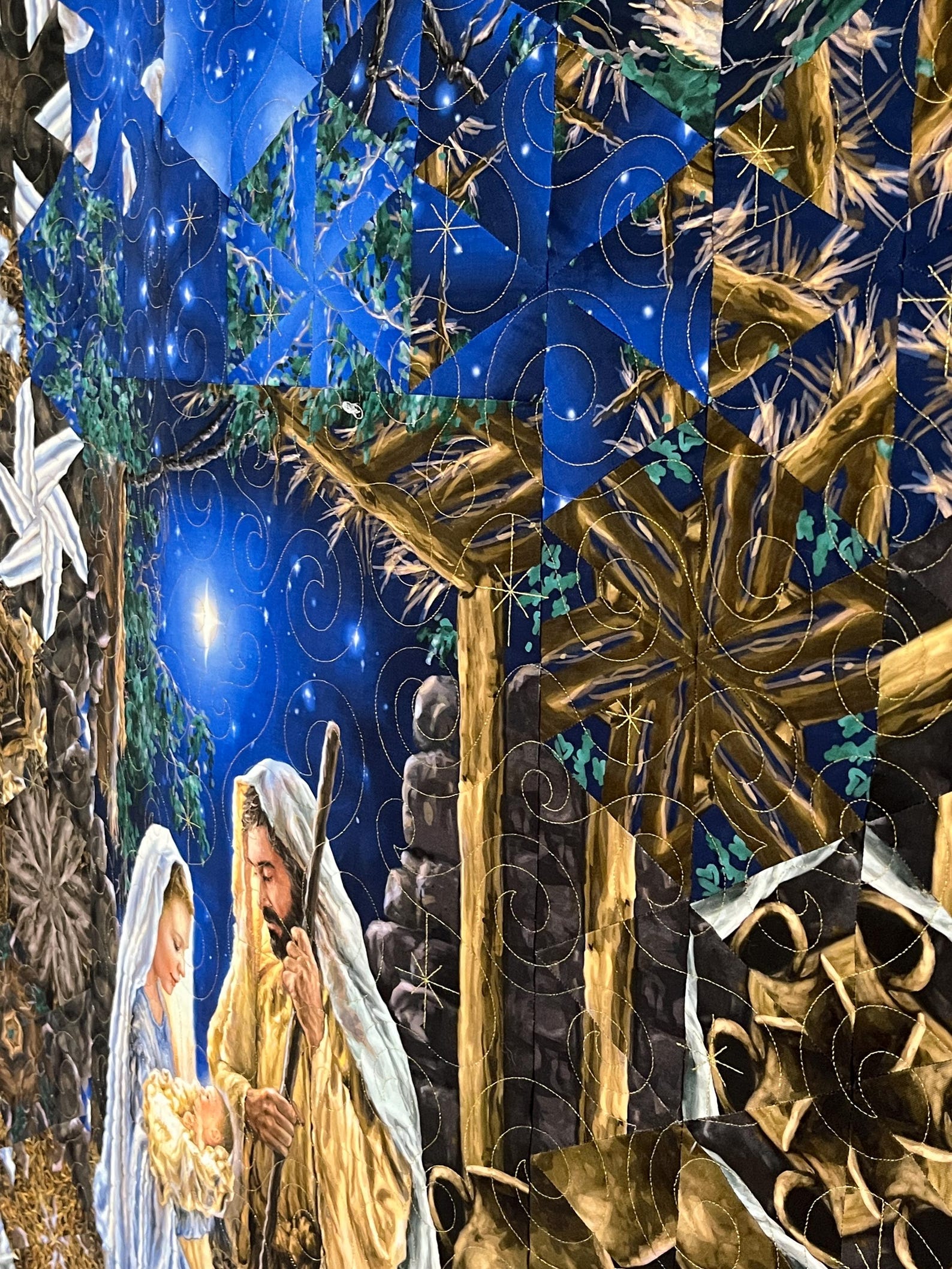 Nativity Quilt / Christmas Quilt / Holiday Decor / Unique Gift/ One of ...