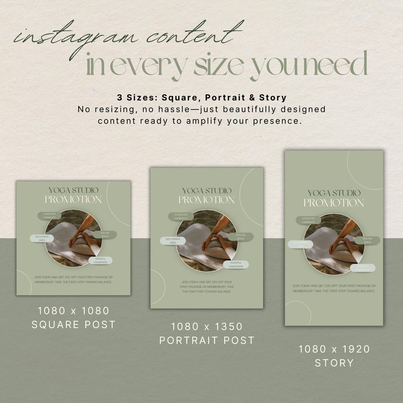 Yoga Aesthetic Instagram Templates, Yoga Studio Quotes, Yogi Teacher ...