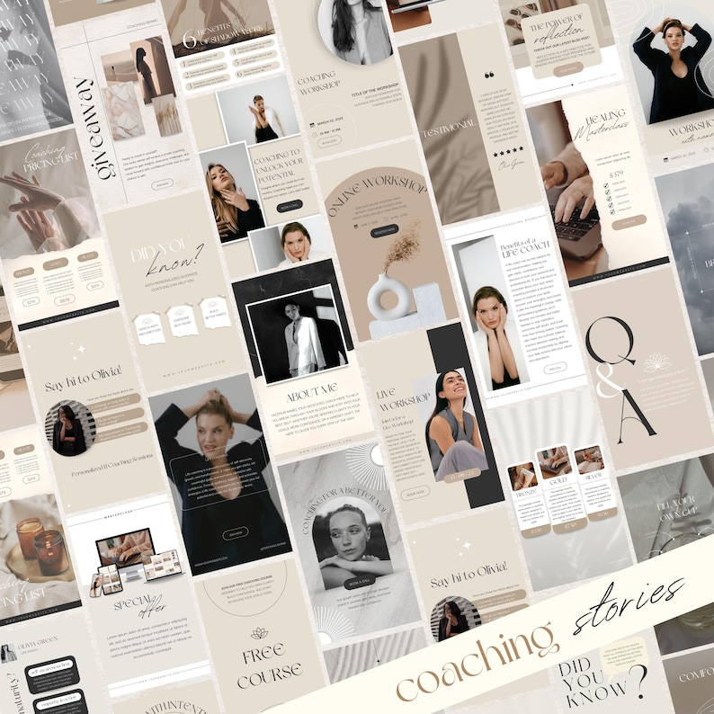 Coaching Instagram Vorlage Canva, Life Coach Insta, Coaching Business ...