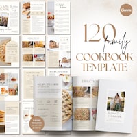 Editable Recipe Book Template - Etsy