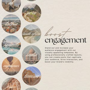 Travel Instagram Story Highlight Covers: 192 Country Icons (canva) - Etsy
